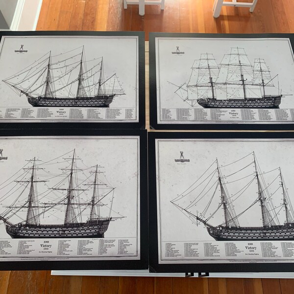 HMS Victory Profile - Artist Signed Print - Etsy