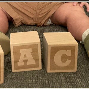 Personalized Wooden Blocks Name Blocks Alphabet Baby - Etsy