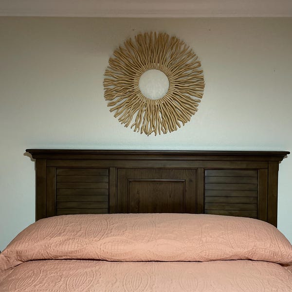 Authentic Mulberry Wall Decor-round Sunburst Decoration-handcrafted ...