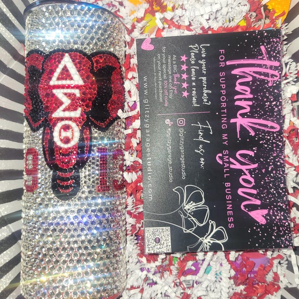 Personalized Delta Sigma Theta Bling Tumbler-dst-custom Rhinestone ...