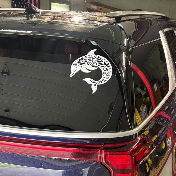 Turtle Car Decal, Sea Turtle Decal, Hibiscus Turtle Decal, Laptop Decal ...