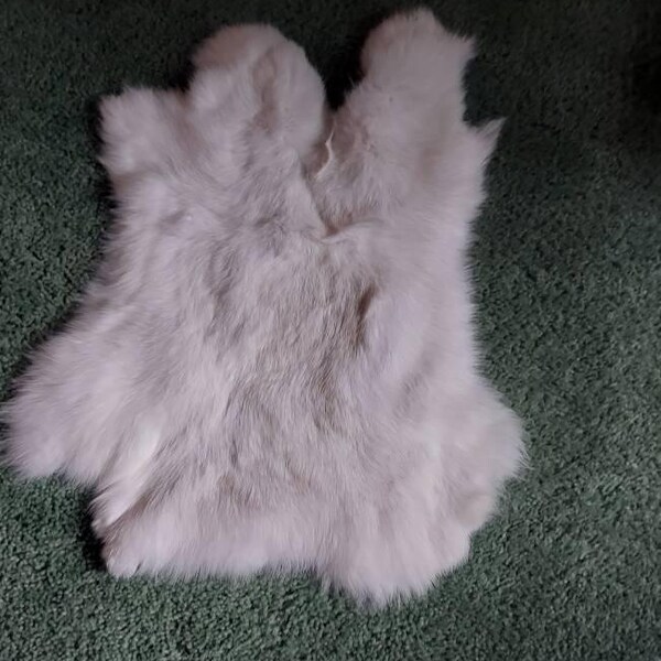 Brown Rabbit Hide - One Jumbo - Natural Rabbit Fur - Lot No. 230125-I ...