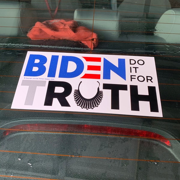 BIDEN for Truth removable Bumper Sticker - Etsy