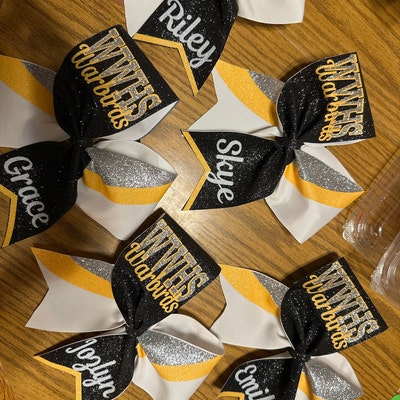 Custom Cheer Bow in Your Team Colors, Great Gameday Cheer Bow ...