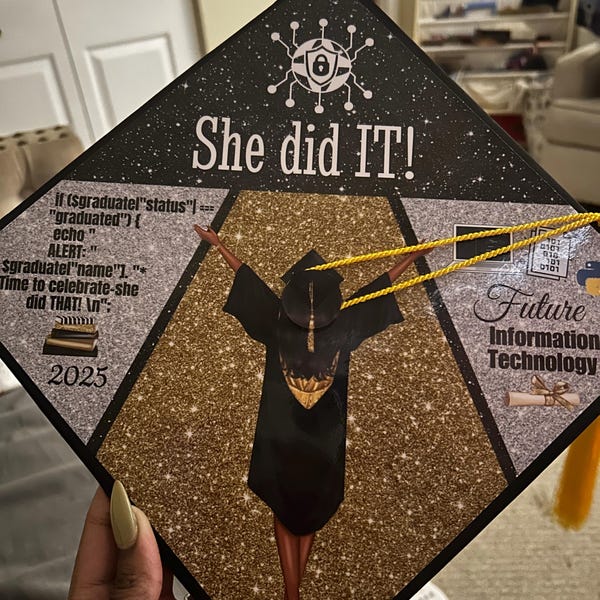 Graduation Cap Topper Label/criminal Justice Major/ Future FBI - Etsy