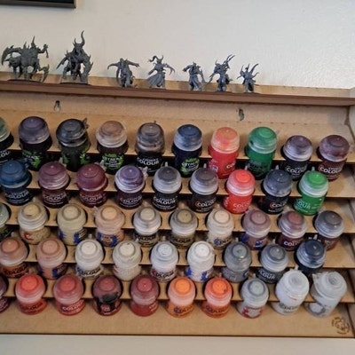 Wall Mounted Hobby Paint Storage Rack Horizontal - Etsy