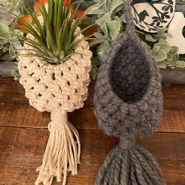 DIY MACRAME POD Pattern, Pdf Instructions Learn to Macrame, Air Plant ...