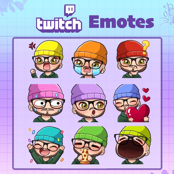 YUJI ITADORI Cute Emotes Twitch | Pack 6 | Jujutsu Kaisen Emotes ...