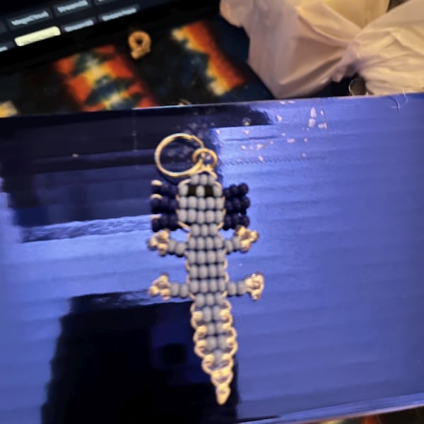 Beaded Axolotl Keychains - Etsy