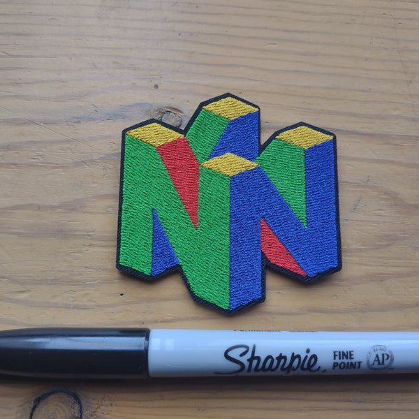 Game Logo Console Retro Iron on Patch - Etsy