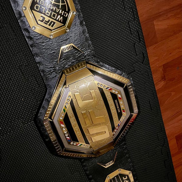 UFC Fighting Legacy Replica Title Belt, Brass Plates, 2mm Plates ...