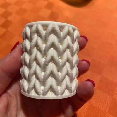 Knitted Cylindrical Containers, 3d Print Pack Knitted Holder, Rope Case ...