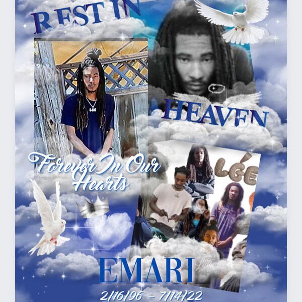 Blue Sky Silver Frames Rest in Heaven Doves Angel Wings Memorial PNG ...