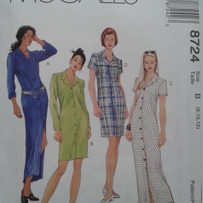 8235 UNCUT Mccalls Vintage SEWING Pattern Miss Semi Fitted V - Etsy