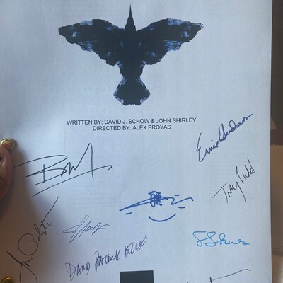 The Crow Movie Signed Script Autographed: Brandon Lee, Ernie Hudson ...