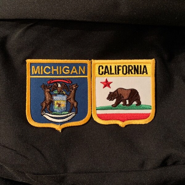 California Patch - CA Shield, Grizzly Bear 2.75" (iron On) - Etsy