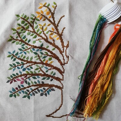 Temperature Tree Cross Stitch Pattern PDF INSTANT DOWNLOAD - Etsy