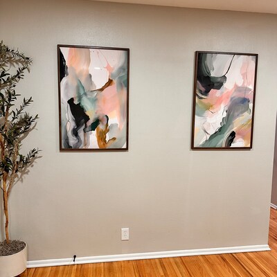 Modern Simple Minimal Gallery Wall Art Set of 3 Black and White Simple Abstract Art Farmhouse ...