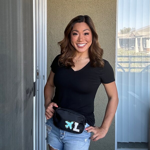 Personalized Belt Bag; Belt Bag Custom With Patches, Letters, Bling ...