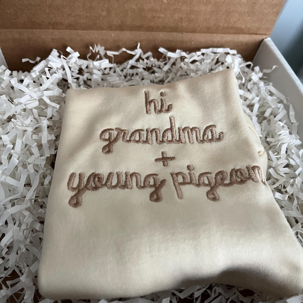 Surprise Box With Message, Embroidered Hello Grandma and ONESIES® Brand ...