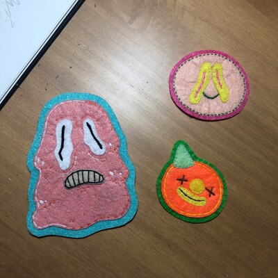 Orange Friend Handmade Sew-on Felt Patch - Etsy