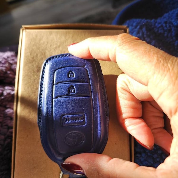 Toyota Corolla Cross 2022 2023 Leather Key Fob Cover, Toyota Cross Key ...