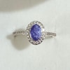 925 Sterling Solid Silver Infinity Ring With Blank Bezel and Zircon ...