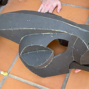Raptor Mask Digital Pattern for EVA Foam video Tutorial on | Etsy