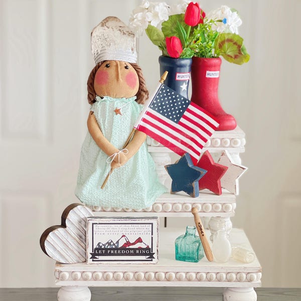 Primitive Angel Annie With Heart Small Size Raggedy Ann Angel With ...