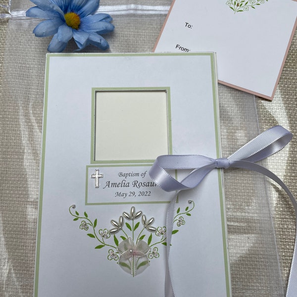 Baptism Photo Album, Personalized Photo Album, Baby Gift, Christening ...