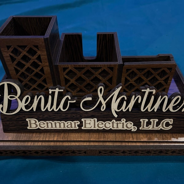 Custom Design All-duty Desk Name Plate, Table Name Plate With Business ...