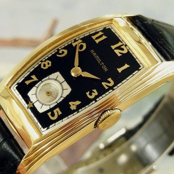 1950'S Vintage HAMILTON RUSSELL, Stunning Silver Dial, Serviced With ...