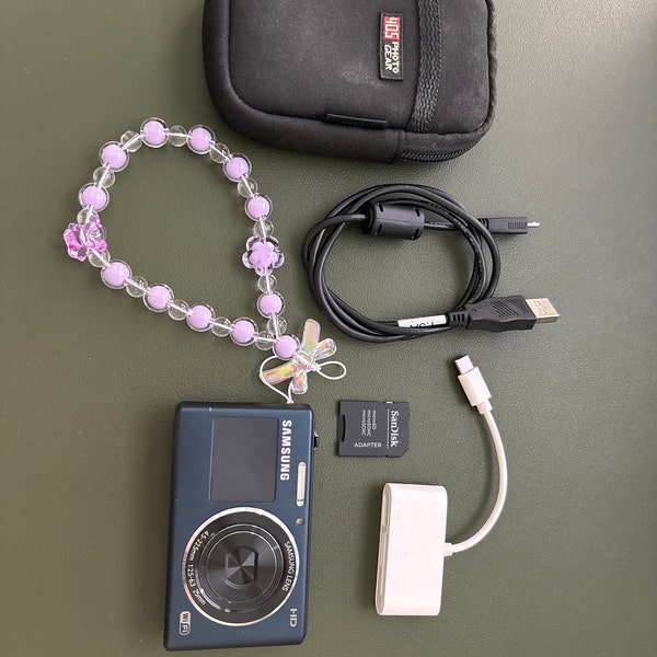 Complete Set, Olympus Mju Mini Digital Silver Digicam, Tested, Working ...