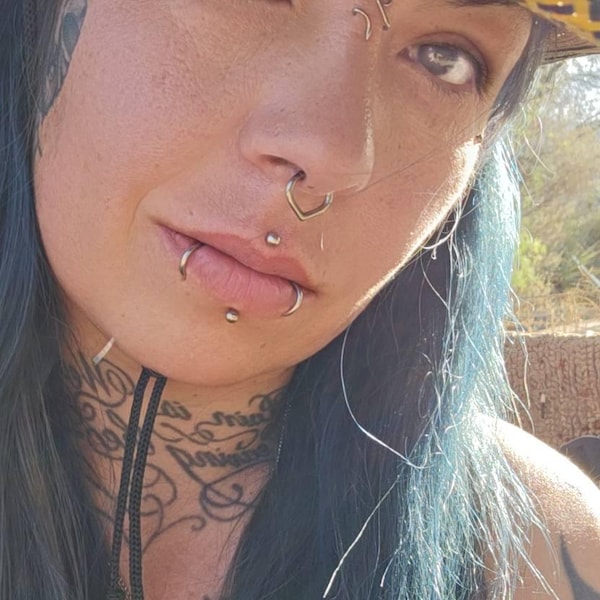 Hypoallergenic Niobium Spiral Bridge Piercing/body Jewelry - Etsy