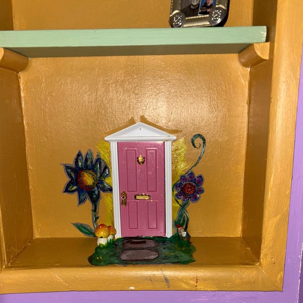 Miniature Wooden Elf / Fairy Mail Box in Various Colours - Etsy