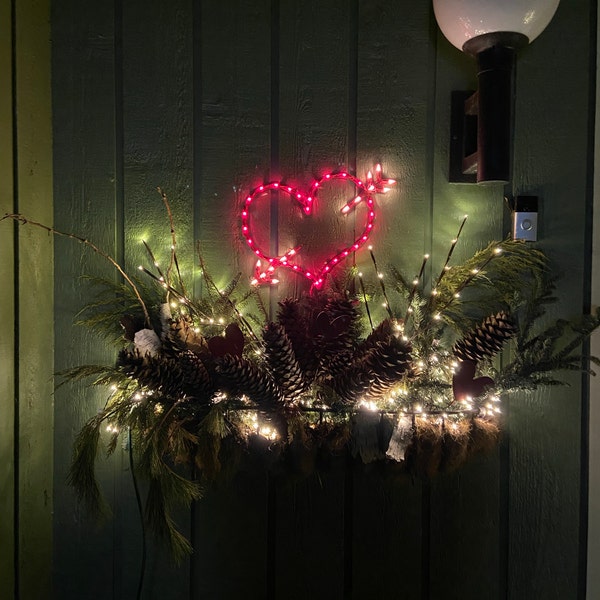 Valentine's Day Lighted Heart Window Decoration - 1 Piece - Etsy