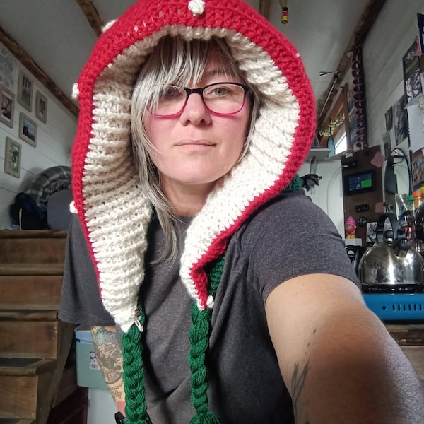 CROCHET PATTERN, Jester Hood, Clown Hat / Hood Crochet Diy Tutorial in ...