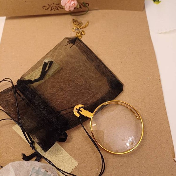 Real Monocle Golden With Cord, No Amplification / Prescription! - Etsy