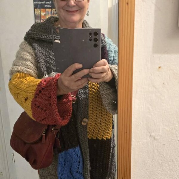 Harry Style, Jw Anderson Cardigan, Patchwork Cardigan, Hand Knit ...