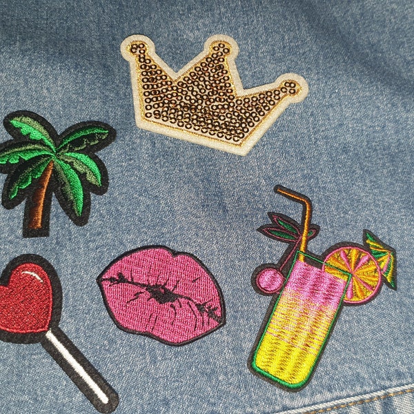 Nautical Patch 51mm, Blue Anchor Applique, Ship Captain Steering Wheel ...