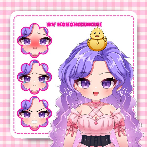 Custom Vtuber Logo, Cute Logo, Vtuber, Kawaii Logo, Cute Vtuber Logo ...