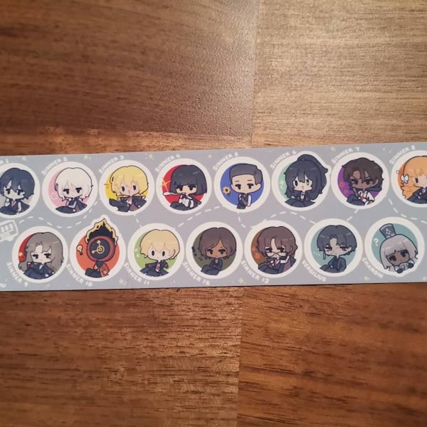 Limbus Company Tiny Stickers, Yi Sang, Faust, Don Quixote, Ryoshu ...