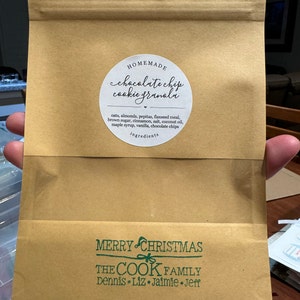 Homemade Food Label Template Sticker / Tag, Round Printable Seal ...