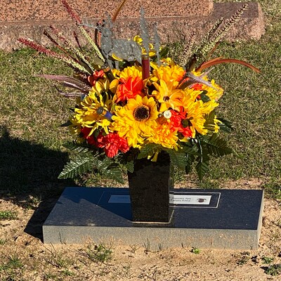 Deer Hunters Cemetery Memorial Vase Flower Arrangement - Etsy