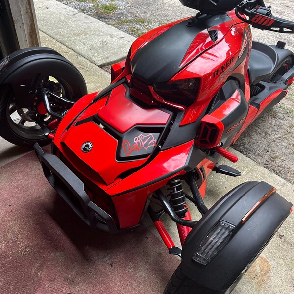 Ryker Can Am Front Fender Side Accent Set of 2 Decals Ryker Motorcycle ...