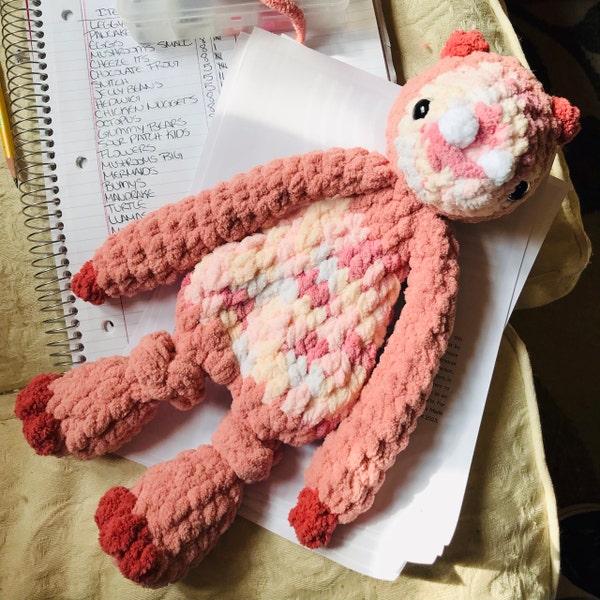 MINI Maven Monster Knotted Lovey — Crochet Monster PATTERN - Etsy