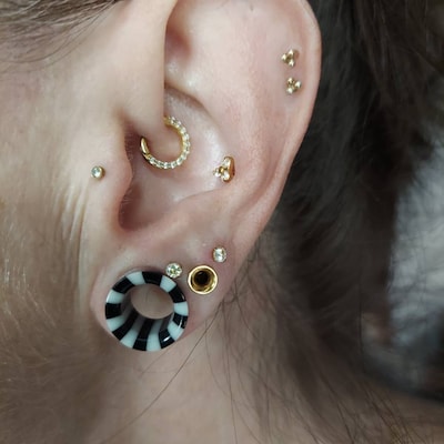 Earlobe Gauge Stretcher, Titanium Ear Taper, Nickel Free, Ear Expander ...