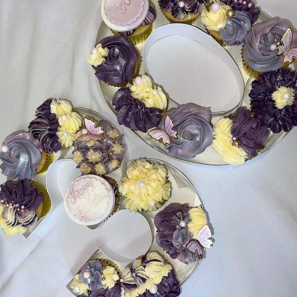 Cupcake Number Boxes, Instruction Guide & Templates, Instant Download ...