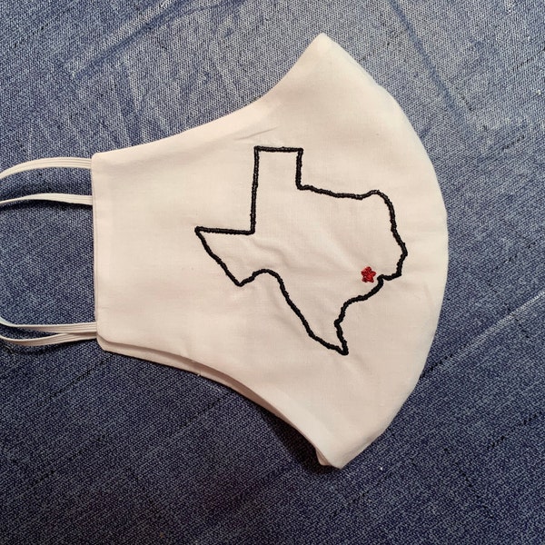 Texas State Map Appliqué Embroidery File in Multiple File Formats in 5 ...
