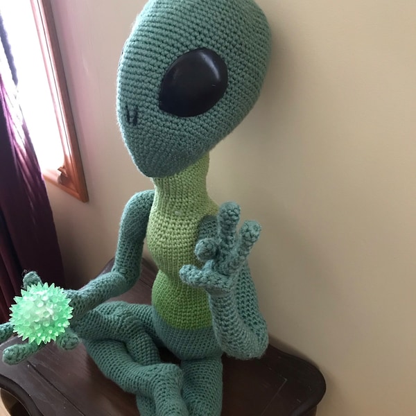 Alien Crochet Amigurumi Pattern DIGITAL Download PDF by Crafty ...